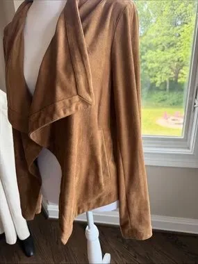 BB Dakota | Jackets & Coats | Bb Dakota Faux Suede Draped Openfront ...